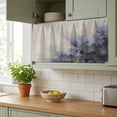 Abstract Cabinet Curtains 28" W x 35" L, Ink Painting Mottled Gradient ...