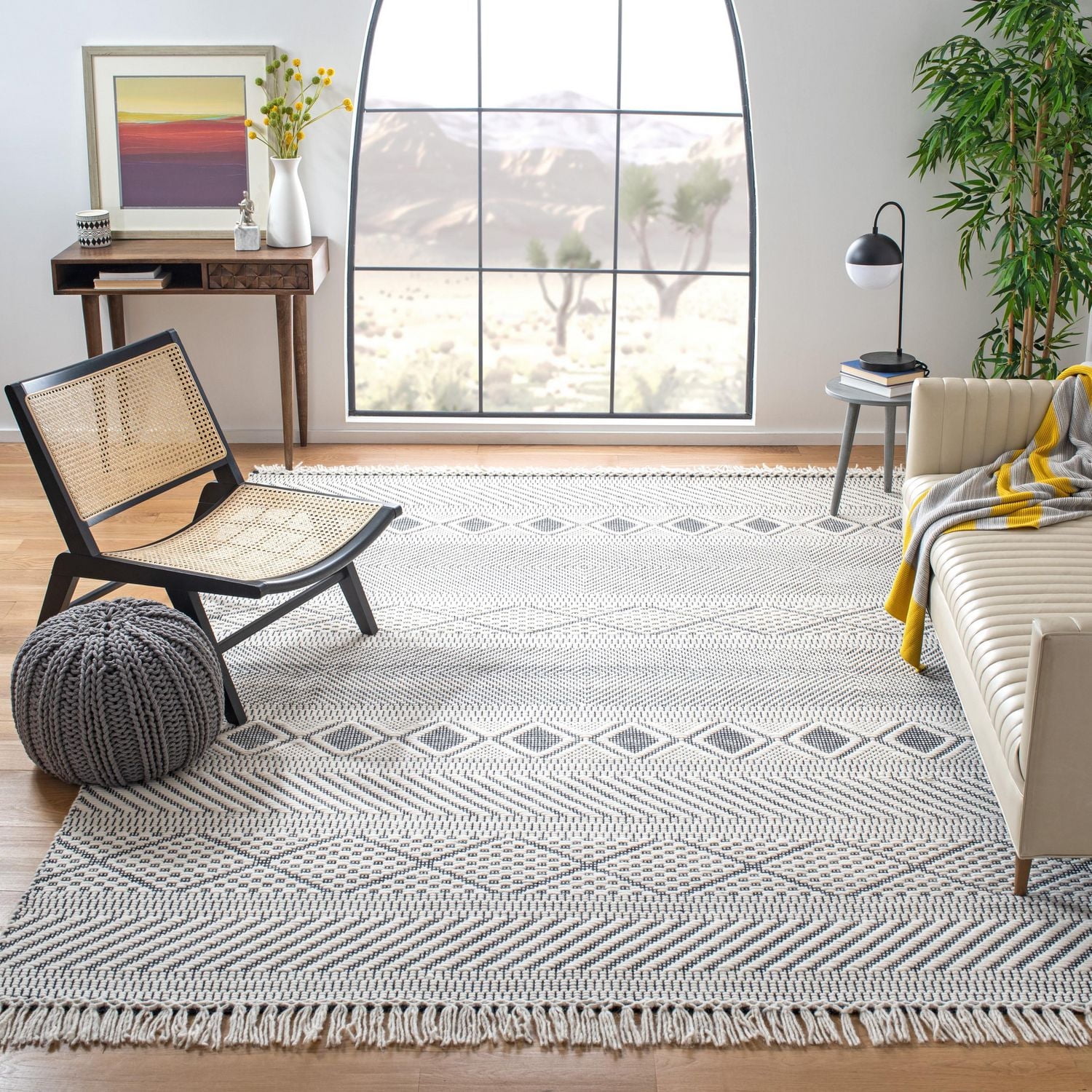 Click here for Safavieh Natura Skyler Stripe Diamond Tassel Area... prices