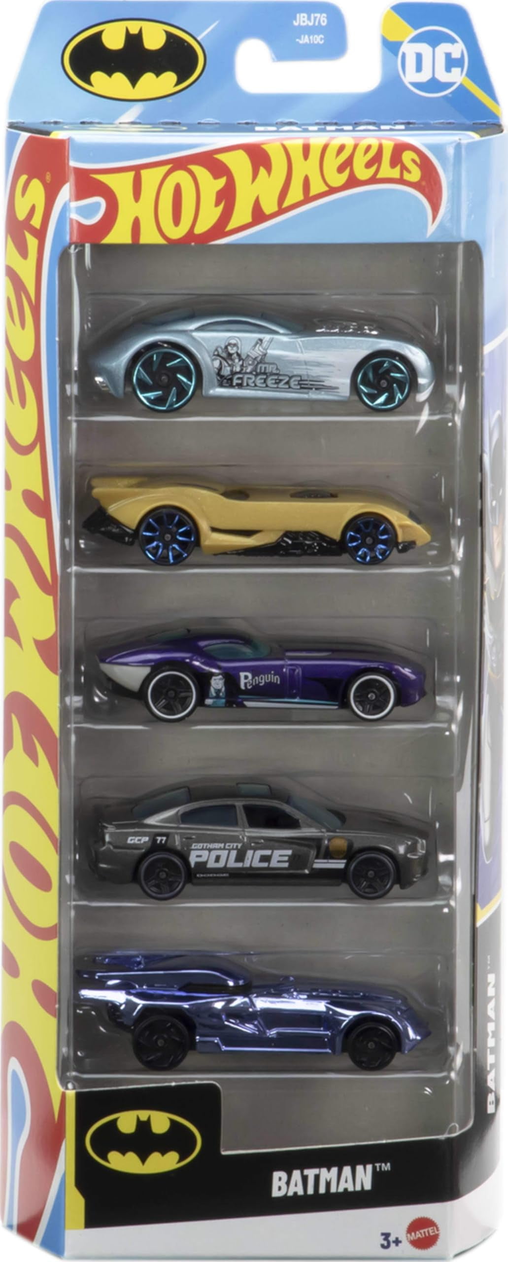 Set de coches de juguete Hot Wheels Batman, paquete de 5 unidades, 1:64 ...