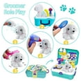 Rirool Puppy Dog Carrier Backpack Pet Play Set with 16 Pretend Vet ...