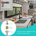 Bar Sink Faucet Single Hole Brushed Nickel Modern Wet Small for Kitchen ...