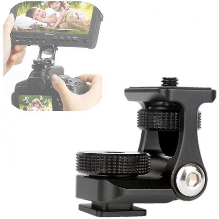 Camera Monitor Mounting Bracket Adjustable Angle 1/4" Thread Ballhead ...