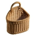 Mairbeon Hand-Woven Plastic Hanging Storage Basket with Handles ...