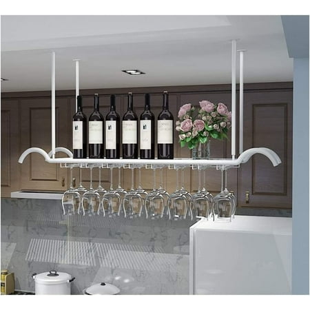 Indoor Wine Rack Champagne Cup Holder Retro Wrought Iron Frame Kitchen ...