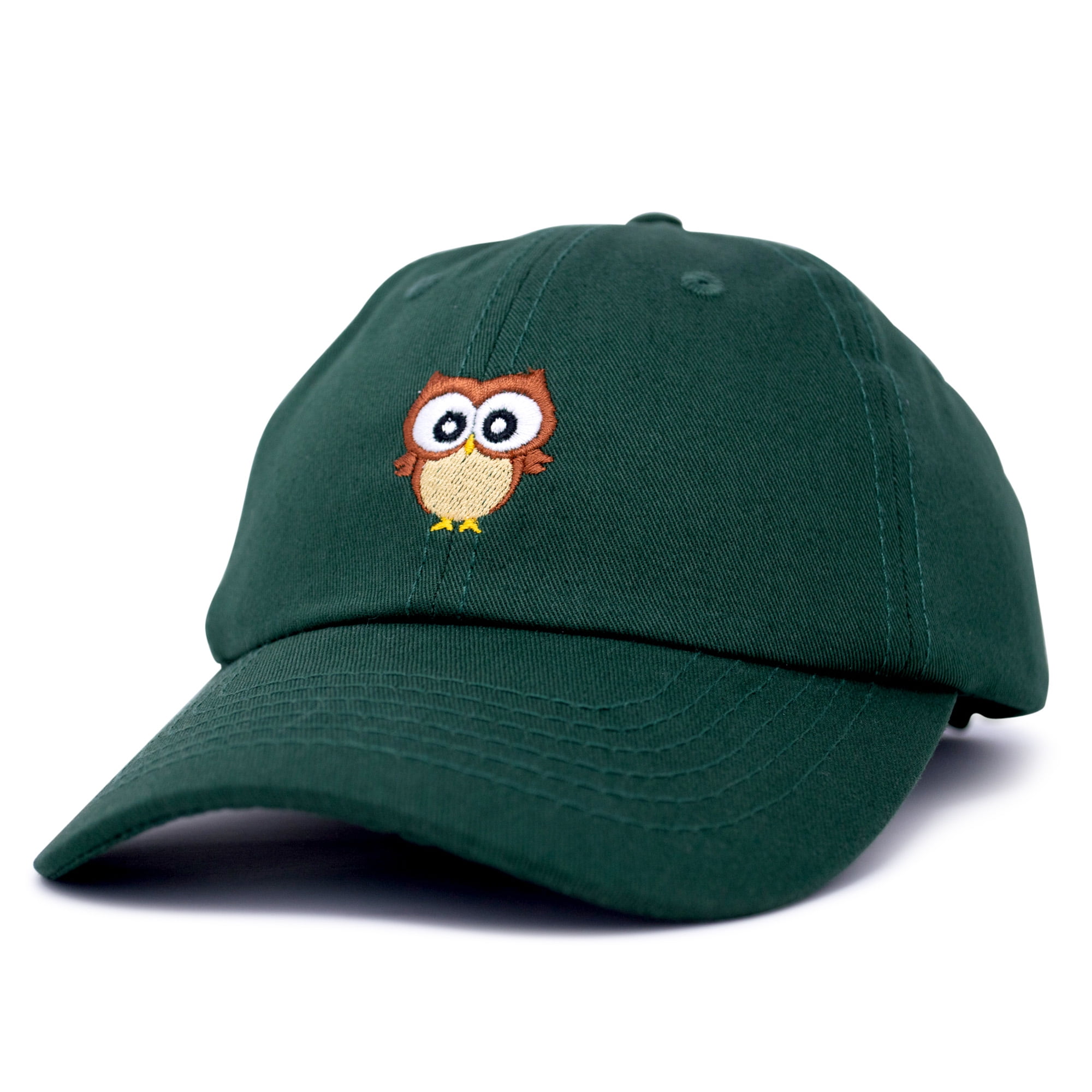 DALIX Cute Owl Hat Cotton Baseball Cap in Dark Green - Walmart.com