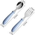 Toddler Flatware Forks and Spoons, Stainless Steel Baby Utensils Baby ...
