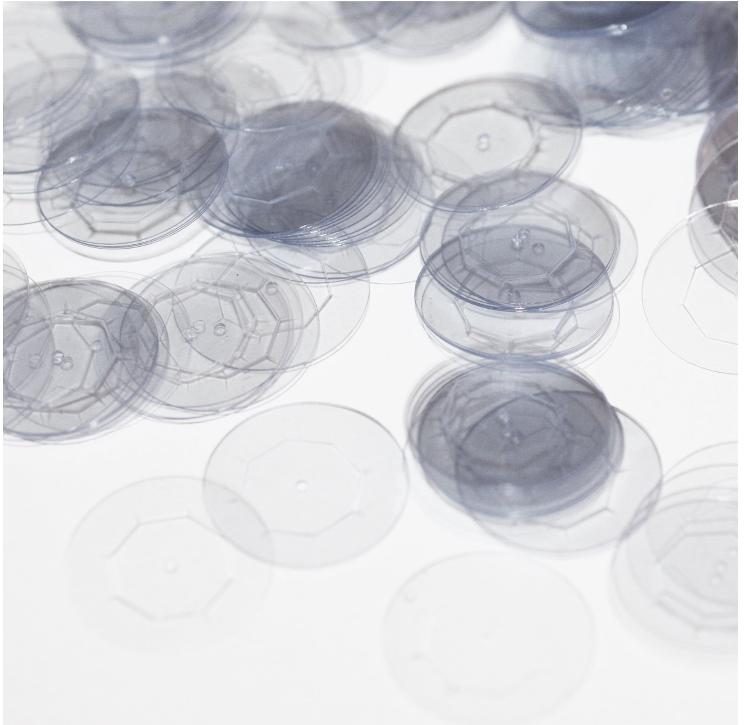 Crystal Clear Cup Sequins 20mm Transparent See-Thru Made in USA ...