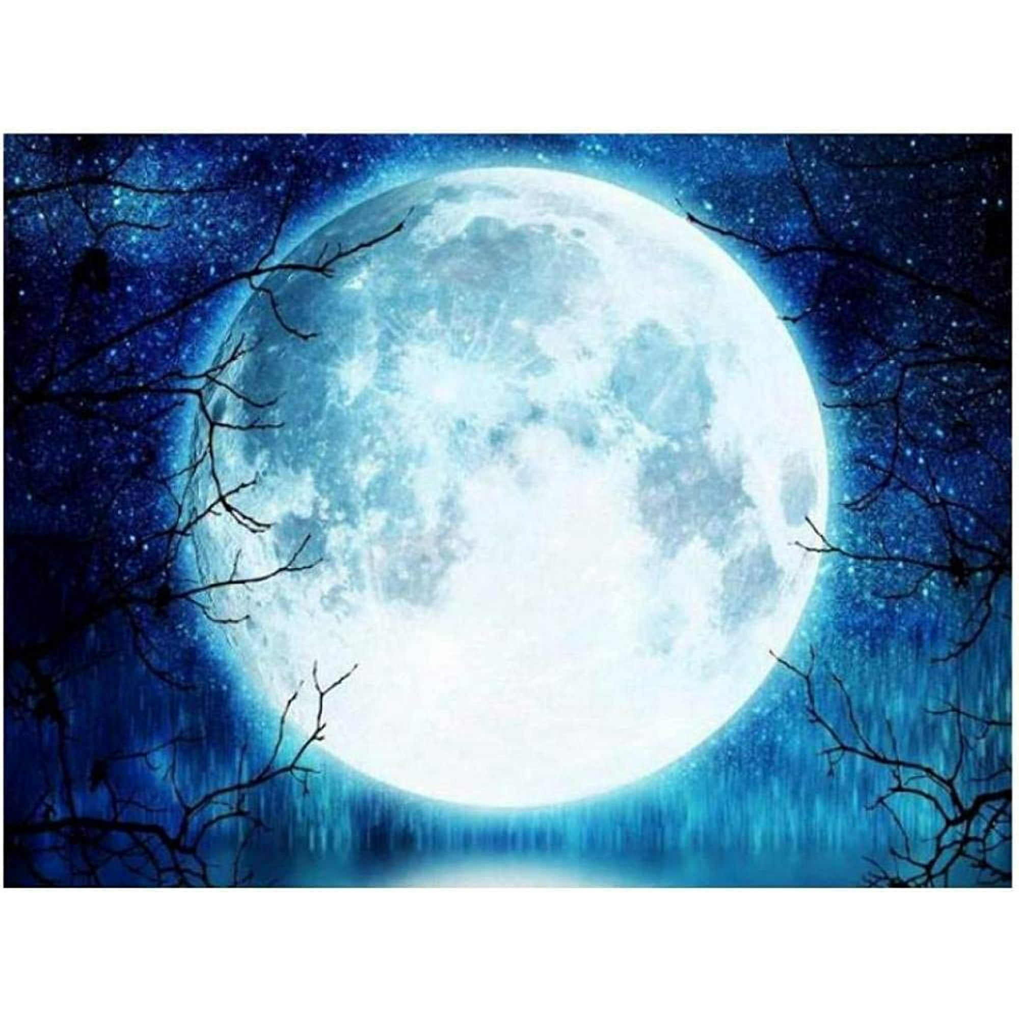 Night Sky Moon Drawing