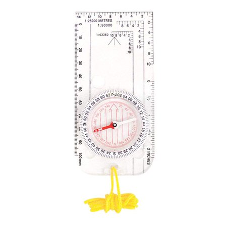 Vonky DC40-3A Portable ABS Compass Scale Ruler Portable ABS compass ...