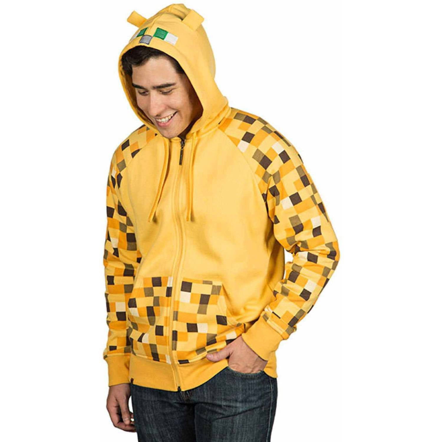 Minecraft Ocelot Premium Zip-up Men's Adult Halloween Costume - Walmart.com