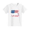 ATOGUTA Girls T-Shirts Short Sleeve Kids July 4th Patriotic Tee Top ...