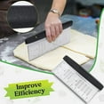 Fuliko Large Scraper for Baking, 10 inch Dough Pastry Scraper with ...