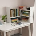 BALANBO Desktop Shelf Desk Hutch Desktop Shelves Adjustable wood ...