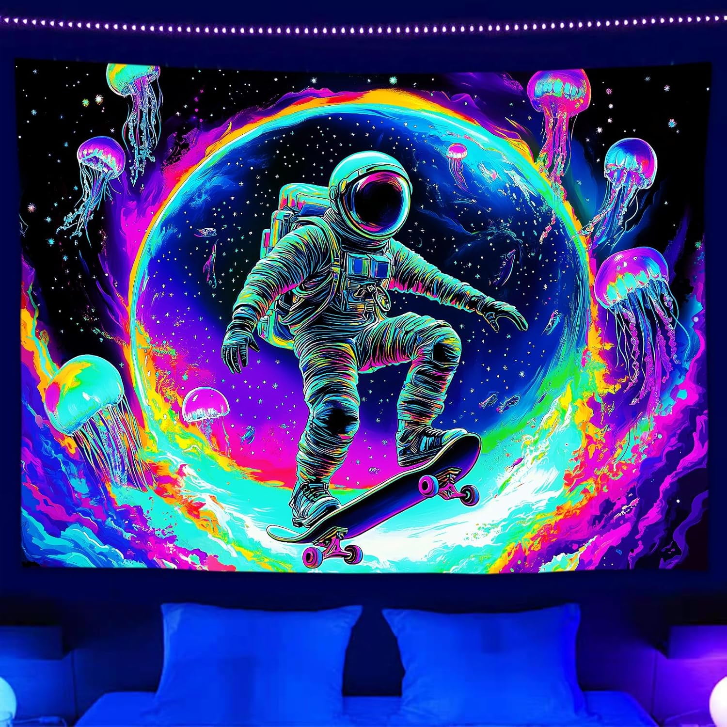 Click here for 51 Media Funny Space Astronaut Alien Tapestry For... prices