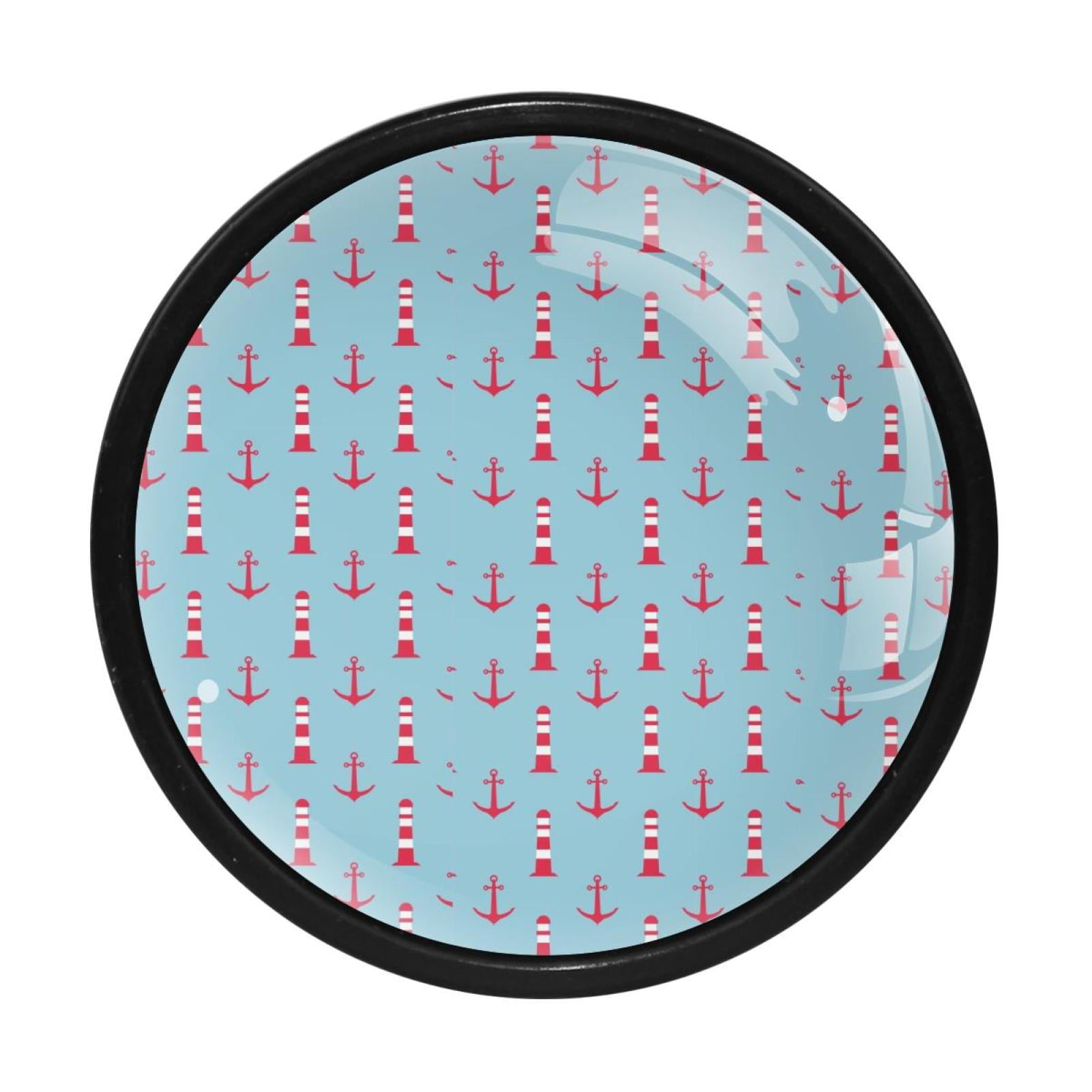 4 Pcs Anchor Knobs for Kitchen Cabinet Cupboard Dresser Bookcase Drawer ...