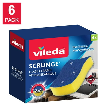 Vileda Scrunge Glass Ceramic Scrub Sponges, 6-pack - Walmart.ca