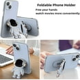 Cute Funny Cartoon Astronaut Phone Case With Creative Foldable Stand