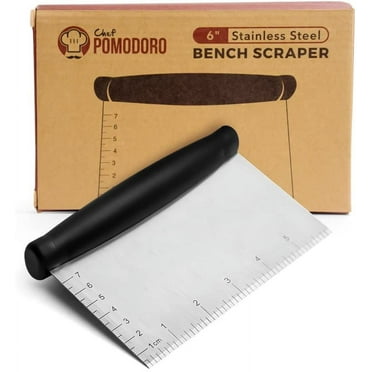 Orblue Pastry Scraper, Stainless Steel Pizza Dough Cutter and Chopper ...