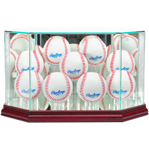 Perfect Cases - 9 Baseball Display Case, Cherry Finish - Walmart.com