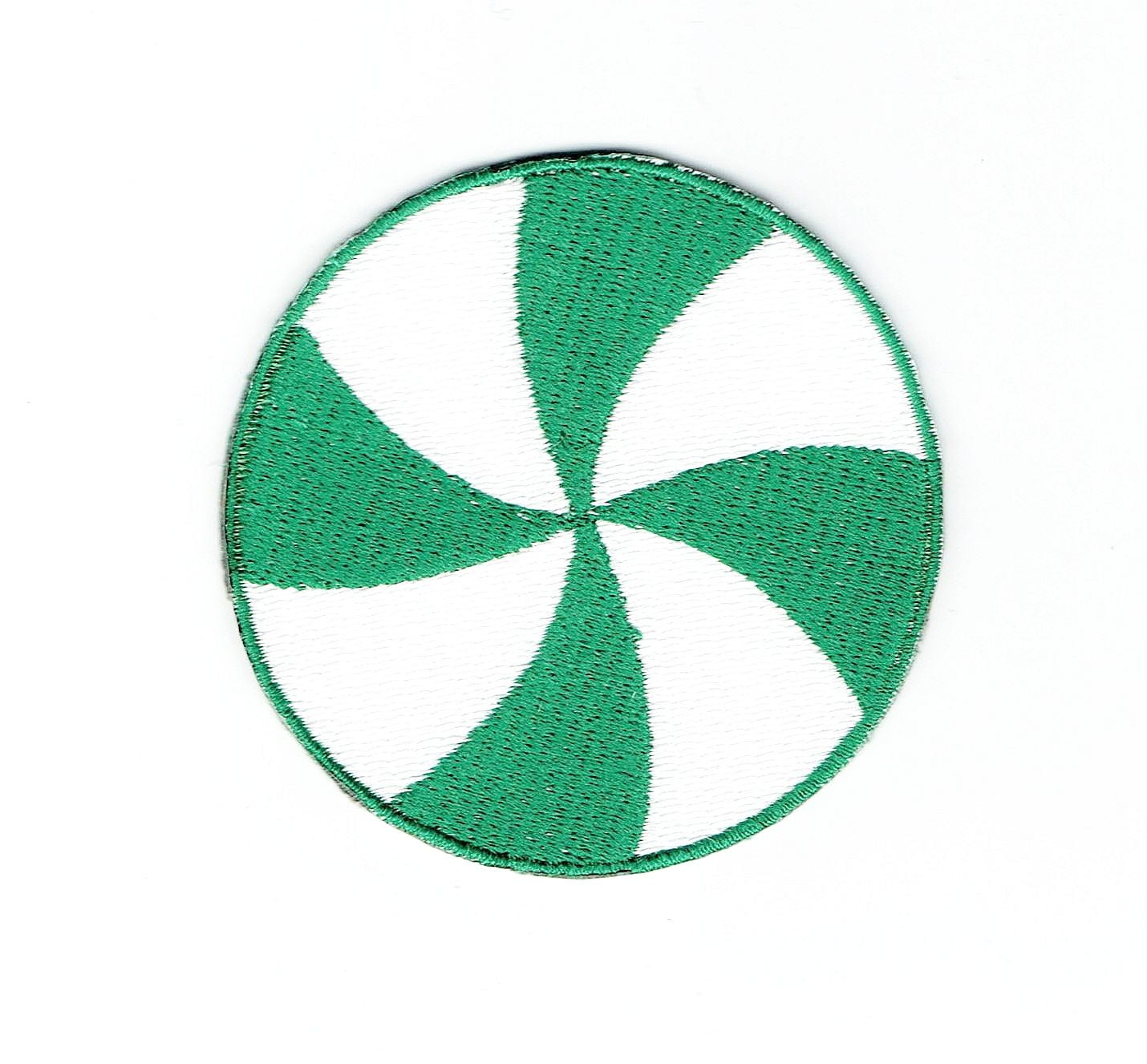 Large - 3" - Green Peppermint Candy - Christmas - Iron on Applique ...
