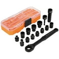 Klein Tools 65400 KNECT 15-Piece Pass Through Socket Set, SAE Impact ...