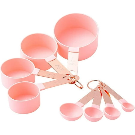 Bail 8 Piece Measuring Cups and Spoon Set - Plastic Measuring Cup and ...