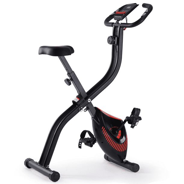 Naipo Exercise Bike with 8 levels Magnetic Resistance Folding ...