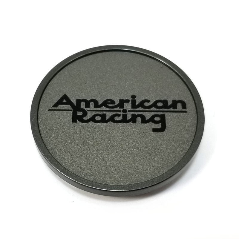 American Racing Graphite Gray 2-3/4" OD Snap-In Wheel Center Hub Cap ...