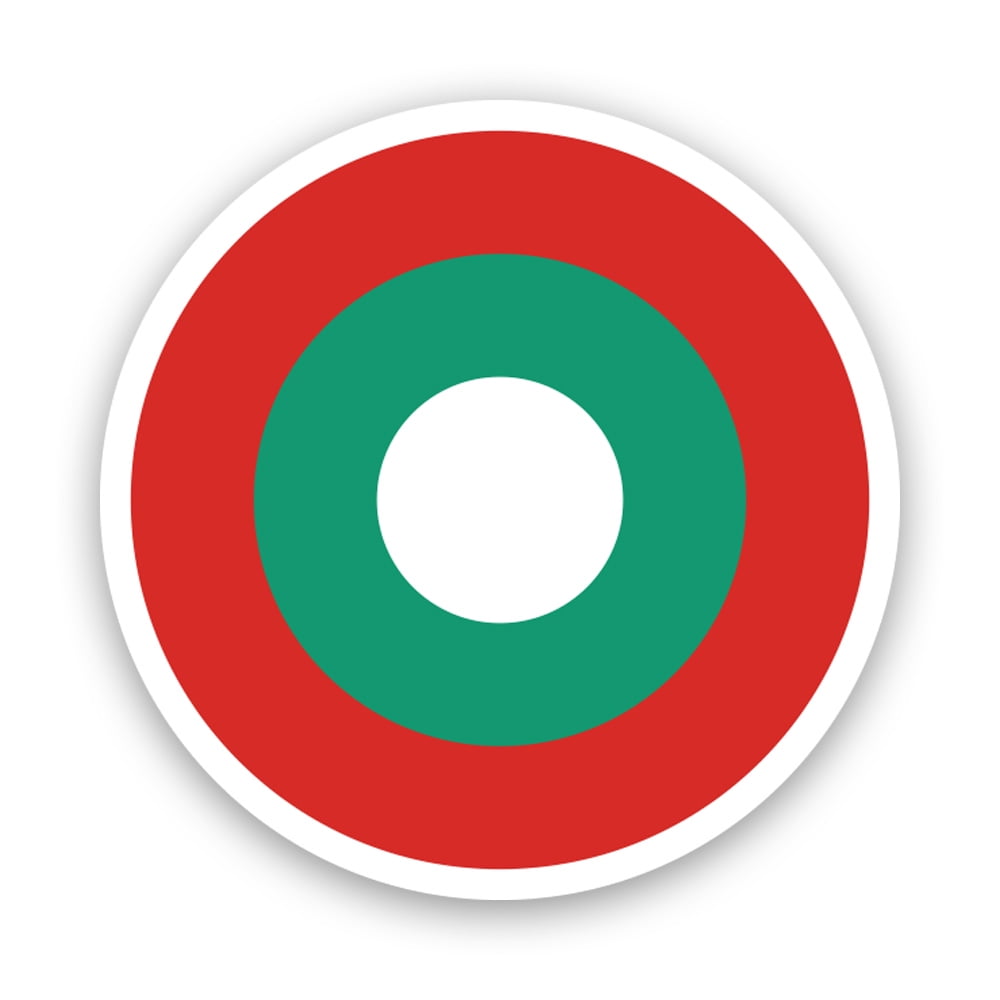 Bulgarian Air Force Roundel Sticker Decal - Self Adhesive Vinyl ...