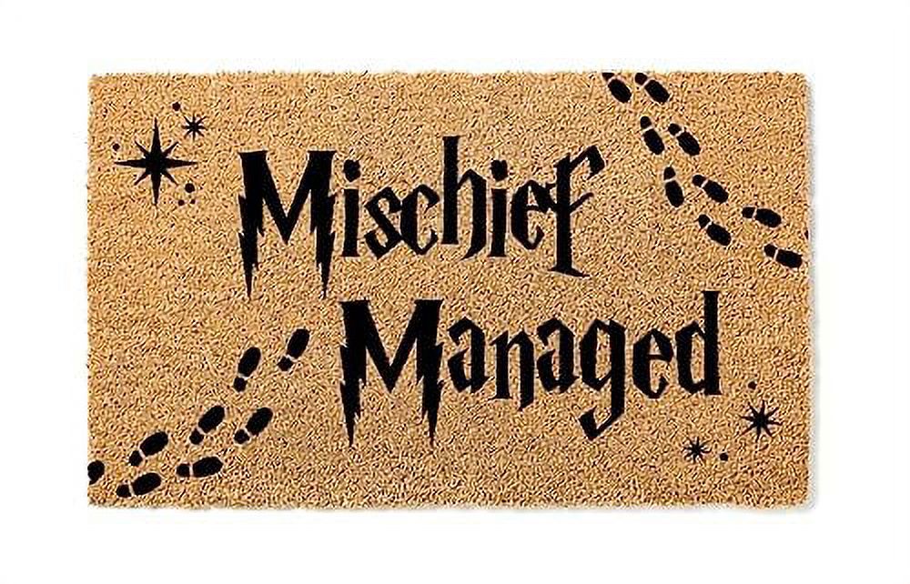 Mischief Managed Coir Doormat - Walmart.com