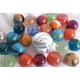 25 Mixed Assortment Pak-A-Game Glass Marbles Shooter Glass Swirl Lot ...