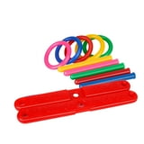 Nrmrqz Family Ring Toss Game Outdoor Throwing Hoop Set with 6 Pegs for ...