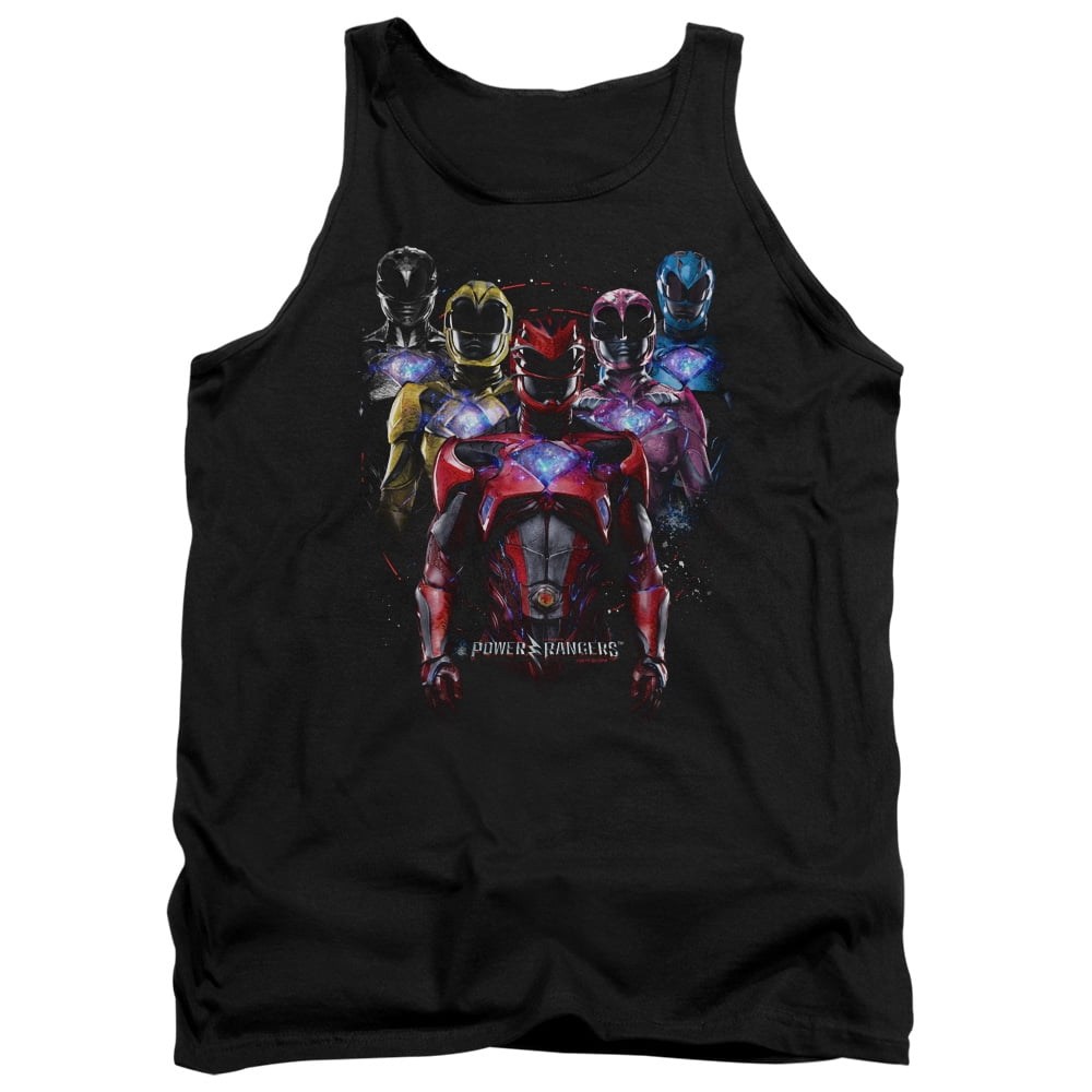 Power Rangers Team Of Rangers Adult Tank Top Black - Walmart.com