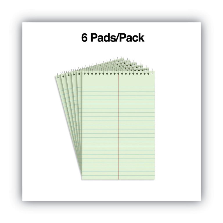 6x9 Green Notebook 6-Pack Universal Gregg Rule (6\"x9\") - 80... Steno Pads