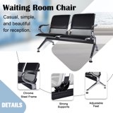 Kinbor 2-Seat Waiting Room Reception Chair with Arms Office Guest ...