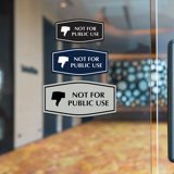 Signs ByLITA Fancy Not for Public Use Sign (Navy Blue / White) - Medium ...