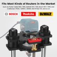GD7 PRO Router Lift for 65mm 69mm Wood Router Table Set Up Lift with ...