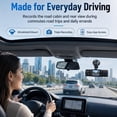 Three-Lens Driving Recorder, Wireless Dash Cam Front and Rear No Wire ...