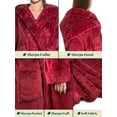 PAVILIA Women Hooded Plush Soft Robe | Fluffy Warm Fleece Sherpa Shaggy ...