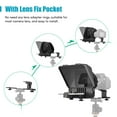 Teleprompter,Kit With Led A10 Portable Fill Remote Video Presentation ...