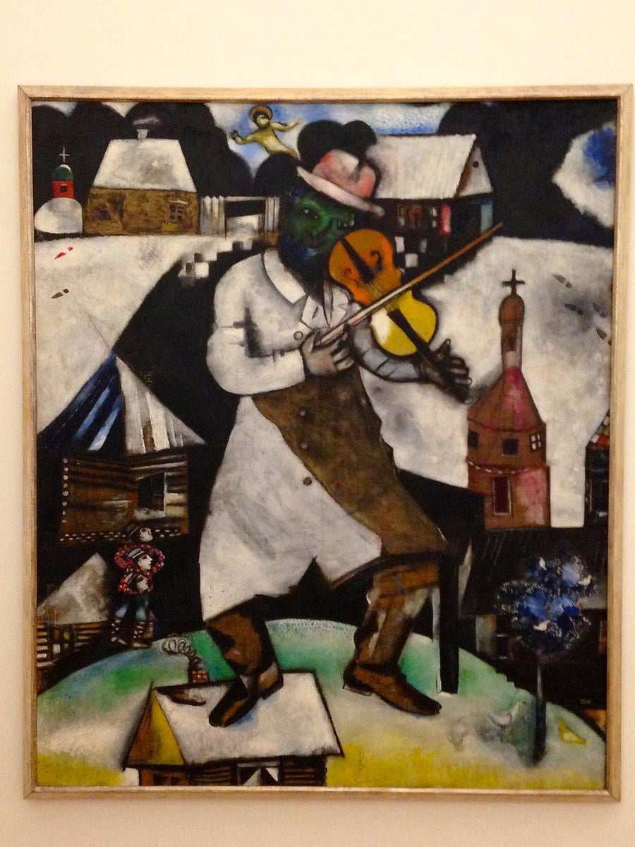 21"x28" Fine Art Quality Poster :: Marc Chagall The Fiddler, 1912 ...