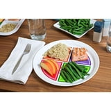 MyPlate 4pk Portion Control Plate for Teens, Adults - Reusable Diet ...