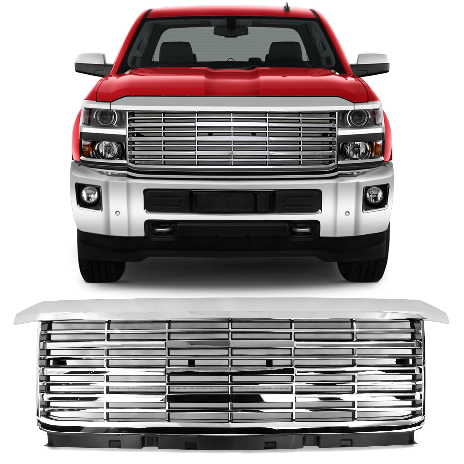 Ikon Motorsports Compatible with 15-19 Chevy Silverado 2500 3500 Front ...