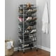Mainstays 10 Tier 60 Pair Metal and Mesh Rolling Shoe Rack - Walmart.com