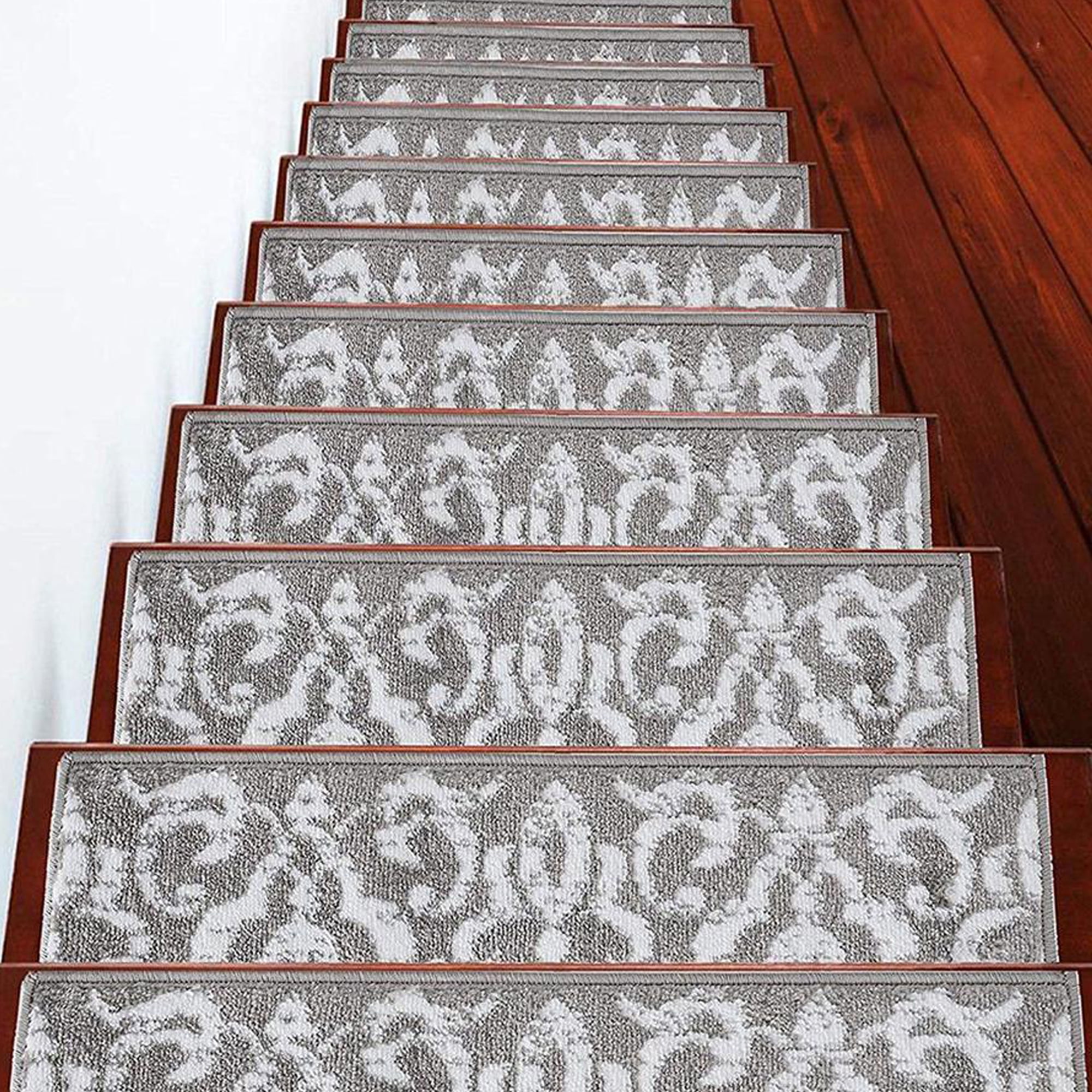 Carpet Stair Treads for Wooden Steps - Indoor Staircase Step Treads ...