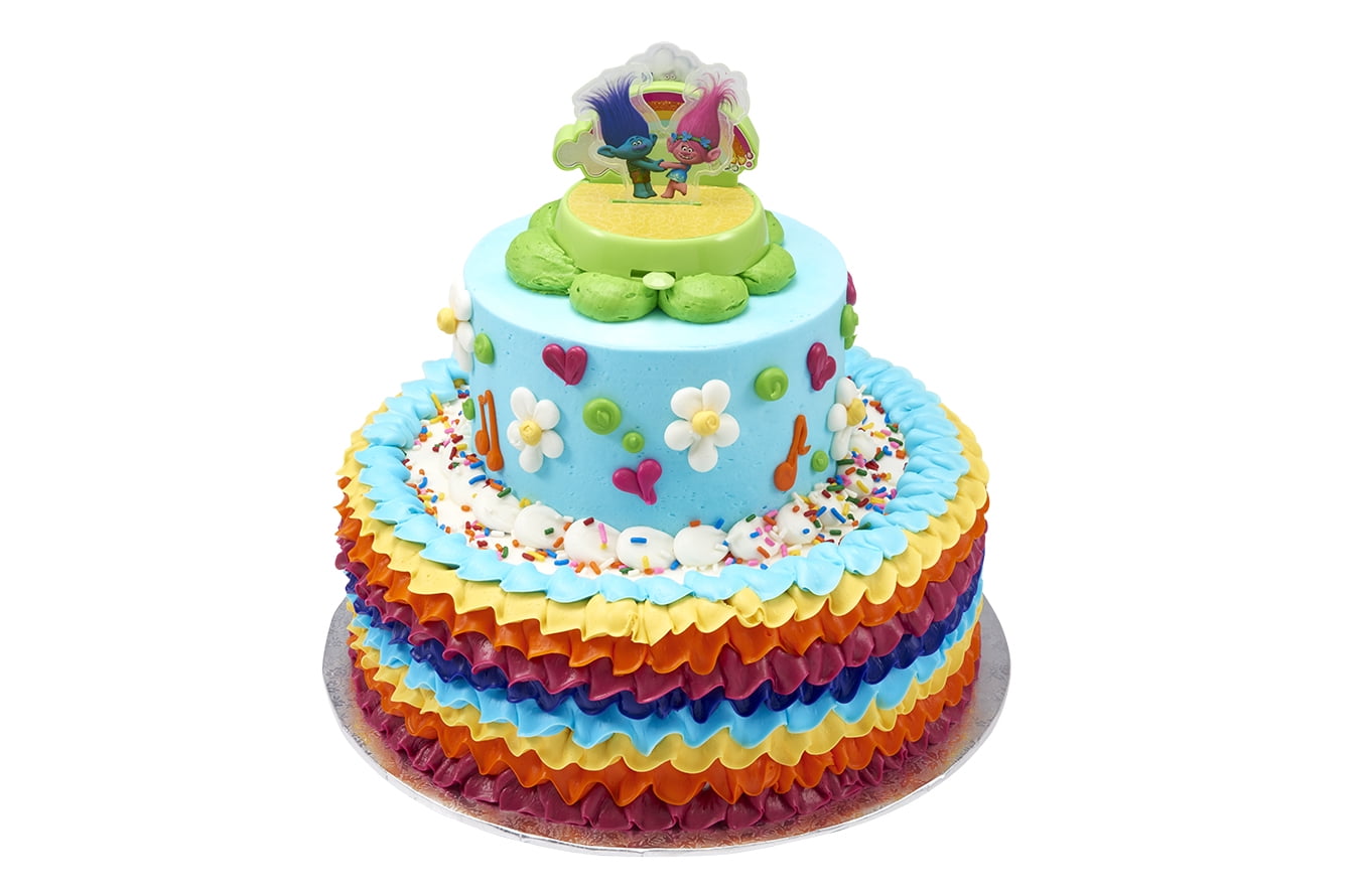 Trolls 2 Tier Cake - Walmart.com