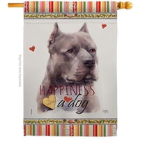 Breeze Decor H120221-BO Patriotic Cropping Black Great Dane Animals Dog ...