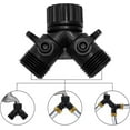 PLUMYHG-Cuckoo Irrigation System Hose Quick Connector 3/4" Two-Way ...