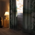 CCTFS 2PCS Curtains Lotus pond reflections Blackout Rod Pocket Curtains ...