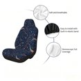 Bold Navy Feather Stripe Car Seat Covers Full Set, Universal Auto Seat ...